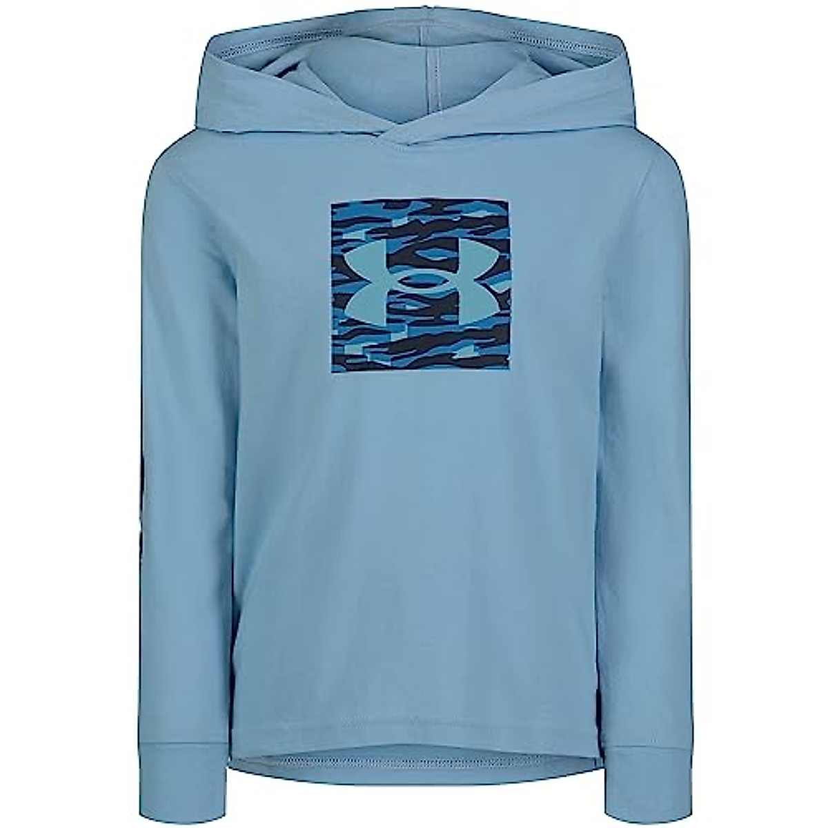 Under Armour Boys Long Sleeve Shirt, Crewneck, Lightweight and Breathable, Blizzard - Hoodie, 6 US