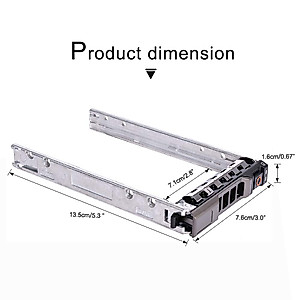 2.5" SAS SATA Hard Drive Tray Caddy 4Pack, Compatible with Dell G176J PowerEdge R610 T610 R620 R710 T710 R720 R815 R820