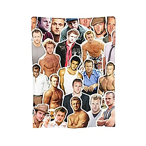 Blanket Scott Caan Soft and Comfortable Warm Fleece Blanket for Sofa, Office Bed car Camp Couch Cozy Plush Throw Blankets Beach Blankets