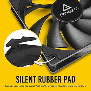 Antec PC Fans, 120mm Fan, Silent Case Fans, High Performance, Silent Quiet Low Noise, 3-pin Connector, P12 Series 5 Packs