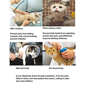 Himalayan Star Cat Dog Cone Collar pet Protective Cover , cat Dog Collars for After Surgery,to Prevent Pets from Licking Wounds (6# XS)