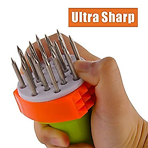 M MOACC Meat Tenderizer 24 Stainless Steel Needle Professional Metal Tenderizer Blades Cooking Tool for Chef