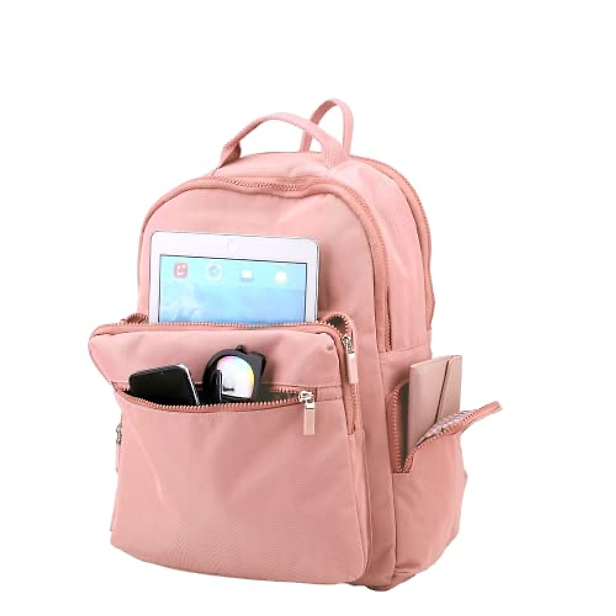 VAYEAH Medium Nylon Backpack for Women Lightweight Small Backpack Purse Travel Daypack (Black)