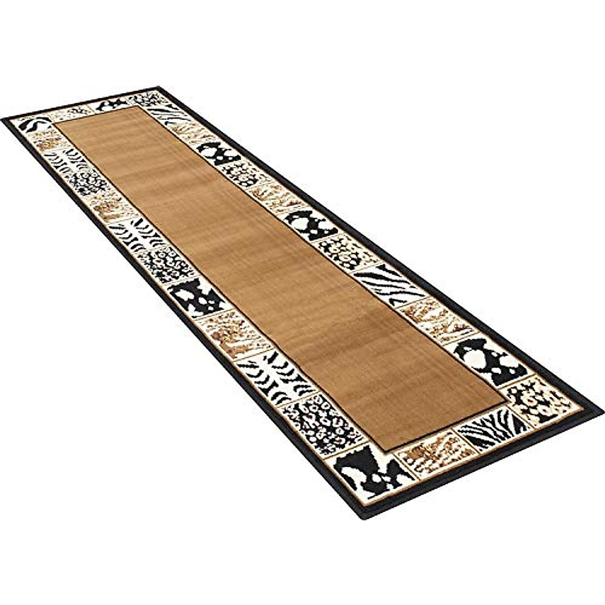 Modern Exotic Wildlife Animal Print Zebra Tiger Cheetah Leopard African Safari Area Rug (2’ X 7’ Runner)