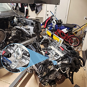 NOVINO 4 Sets 7100 Lifting Bracket Set,5,500 lb Capacity Engine Lift Bracket Kit for Use with Load Levelers and Lifting Slings