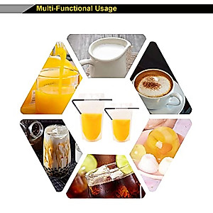 Muka 50 PCS 16 OZ Reusable Frosted Stand up Juice Pouches with Reusable Straws, Hand-held, 4 Mil