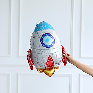 Outer Space Balloon Garland Arch Kit 154Pcs Pink and Purple Latex Balloons with Astronaut,Planet,Rokect Balloons for Universe UFO Outer Space Birthday Party Decorations