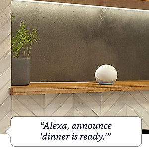 Echo Dot (4th Gen) | Smart speaker with Alexa | Glacier White