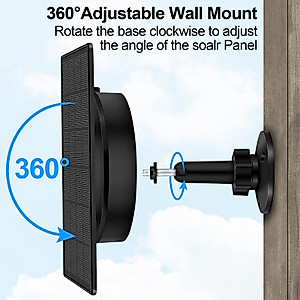 Solar Panel for Blink Camera Outdoor,3W Solar Panel Compatible with Blink XT/XT2 & Outdoor Camera&SimpliSafe Camera,Waterproof Solar Charger for Blink Camera with Rubber Plug(3W-1Pack)
