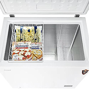 Orgneas Chest Freezer Organizer Bins Deep Freezer Basket Storage Rack Bins Metal Wire Baskets Large Size 2 Packs