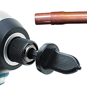 Eyech 5pc Swaging Tool Drill Bit Set, HVAC Repairing Set 1/4'' Hex Shank Air Conditioner Copper Tube Expander Flaring Drill Bit - 1/4'', 3/8'', 1/2'', 5/8'', 3/4''