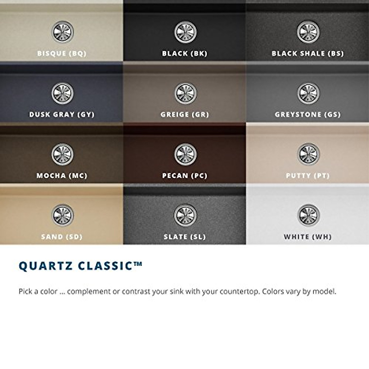 Elkay Quartz Classic ELG250RWH0 White Offset Double Bowl Top Mount Sink