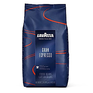 Lavazza Gran Espresso Whole Bean Coffee Blend, Medium Espresso Roast, Bag 2.2 LB (Pack of 1), Balanced and rich flavor with notes of cocoa