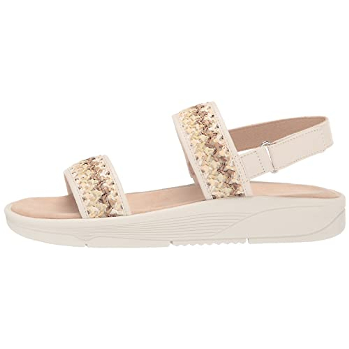 Easy Spirit Women's RAINA8 Wedge Sandal, Beige 110, 10 Wide