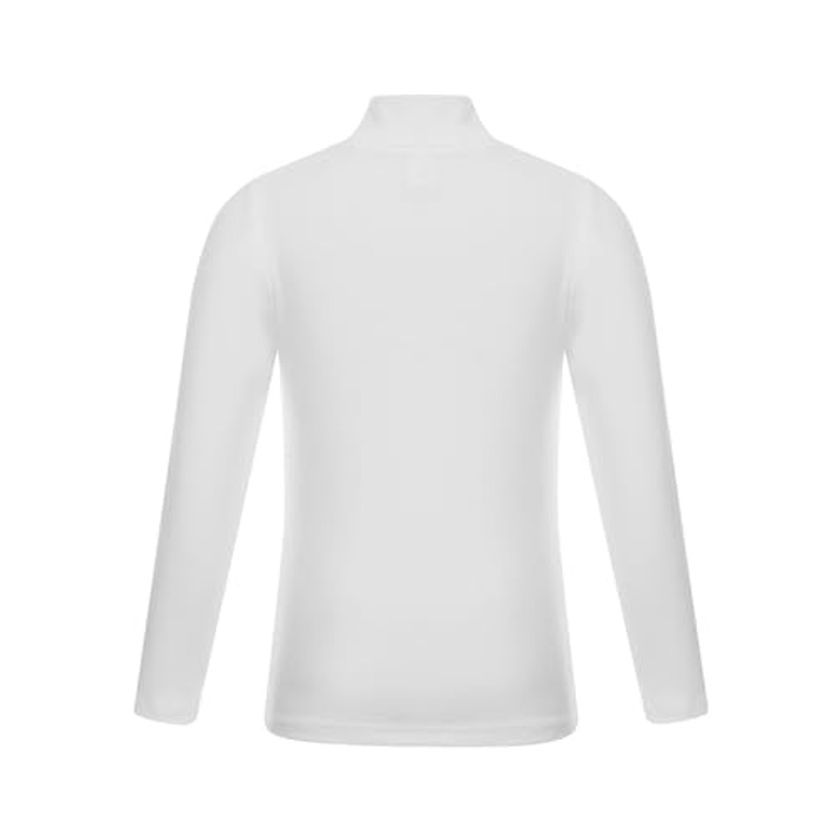 Aislor Kids Boys Girls Long Sleeve Thermal Tops Bear Embroidery Mock Neck Warm Underwear T-Shirt Baselayer Undershirts White 9-10 Years