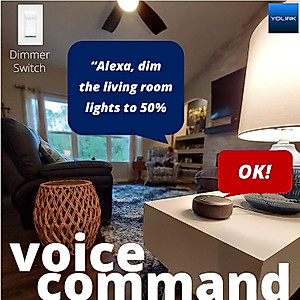 Wall Switch, YoLink 1/4 Mile Super Long Range Smart Light Switch Single Pole 10A in-Wall Switch Compatible with Alexa Google Assistant Home IFTTT, ETL Listed, Neutral Wire Needed, YoLink Hub Required