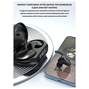 Wireless Earbuds Bluetooth 5.3 in-Ear High Sound Quality Light-Weight Earbuds Built-in Microphone,Waterproof Immersive Premium Sound Headset with Charging Case for Sports Open Ear Headset (Black)