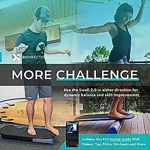 Revbalance Swell 2.0 - Surf & Paddle Balance Board Trainer (Reef - Teal)