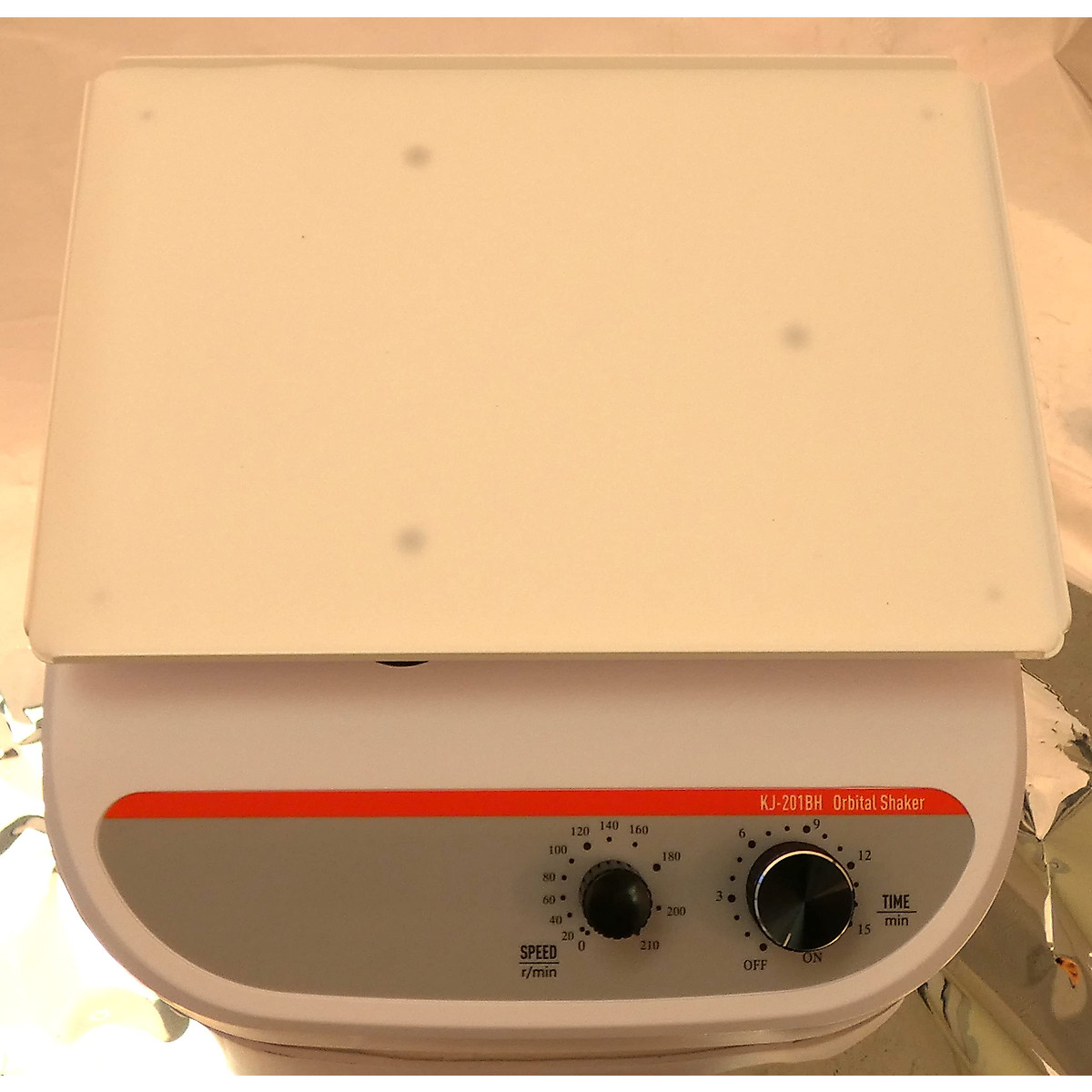 Orbital Shaker, Adjustable Speed 0-210 RPM, Lab Horizontal Rotator, Platform Size 12" x 8.5"