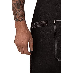 Chef Works Unisex Bronx Bib Apron, Black, One Size