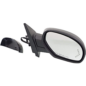 Kool Vue Left & Right Power Heated Mirrors for Chevrolet Tahoe GMC Yukon 2007-2014 Power Fold With Signal Light, Memory & Puddle Lamp; Without Blind Spot & Auto-Dimming with 2 Caps w/o Off Road Pkg