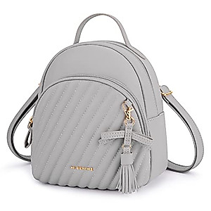 Missnine Mini Backpack for Women Cute Small Backpack Purse Girls PU Leather Tassel Bookbag Designer Satchel Bags