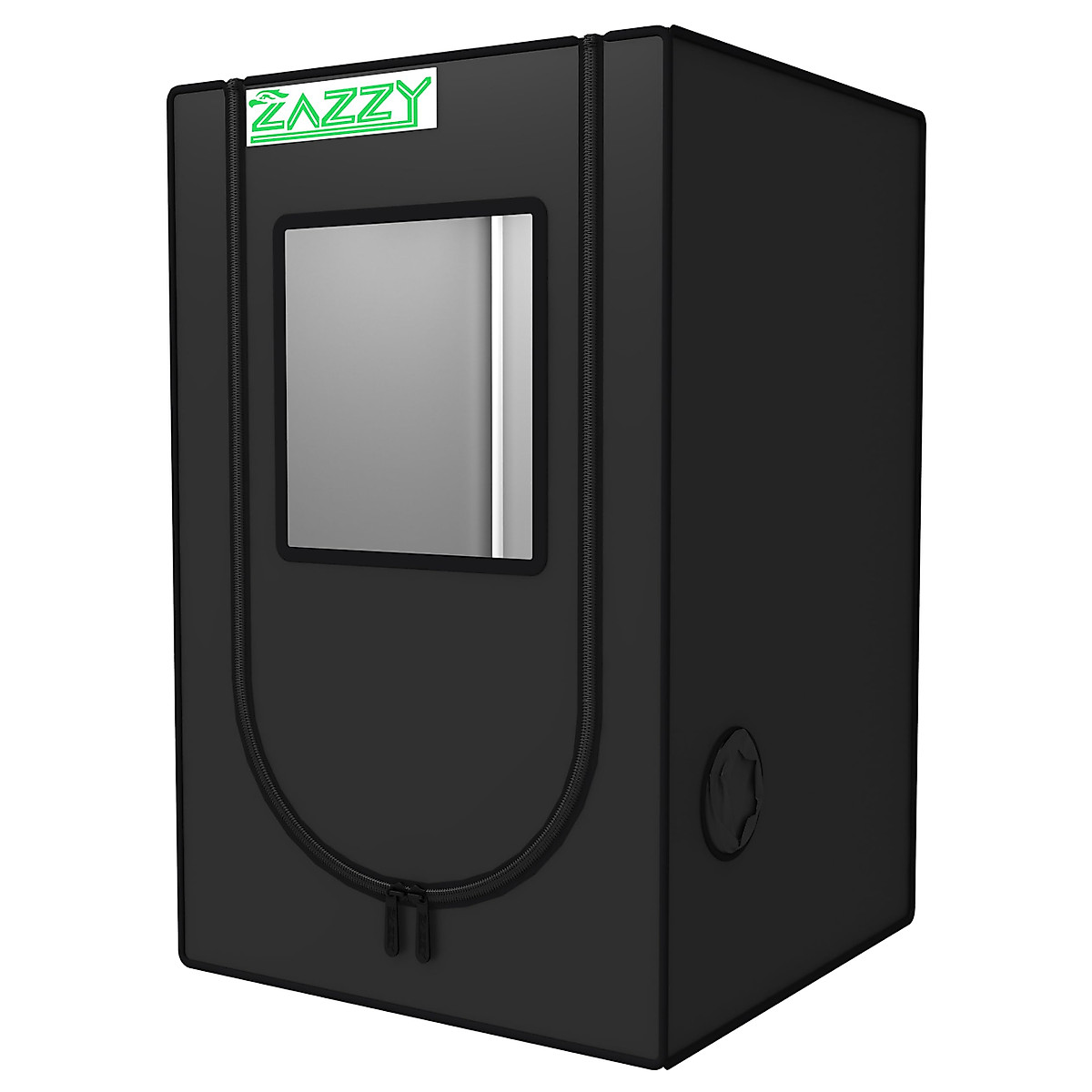 Zazzy Grow Tent, 24"x24"x36" Hydroponic Mylar Grow Tent Reflective Garden Growing Dark Room with Observation Window, Removable Floor Tray and Tool Bag for Indoor Plant Growing 2'x2'