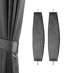 StangH Bundle Velvet Curtains & Curtain Tiebacks