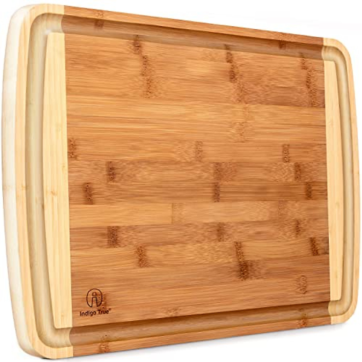 Bamboo Cutting Board - Chopping Board, Wood Cutting Board with Juice Groove, Charcuterie Board, Serving Platter Cheese Board, Bread Board, Turkey Meat Cutting Board, Wooden Cutting Boards for Kitchen