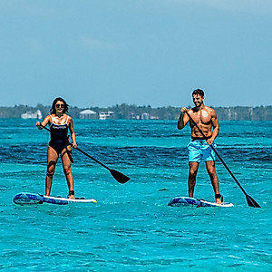 Inflatable Paddle Board Nautica Frontier 10' - Portable Paddle Board Package with Inflatable SUP Board, Paddle, Hand Pump, Ankle Leash, Dry Pouch, Repair Kit, and Storage Backpack