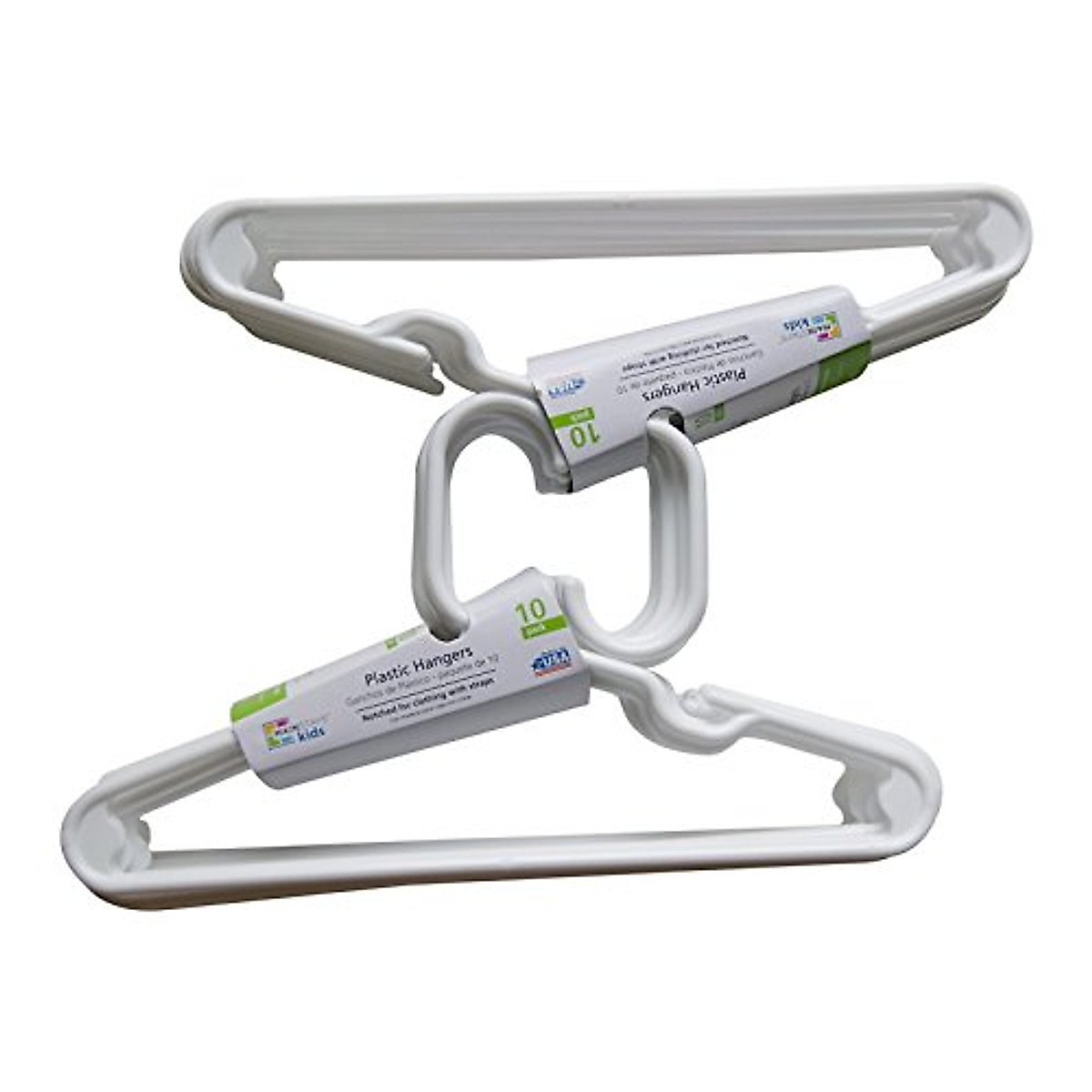 MAINSTAYS 20 Piece Children's Hangers, White