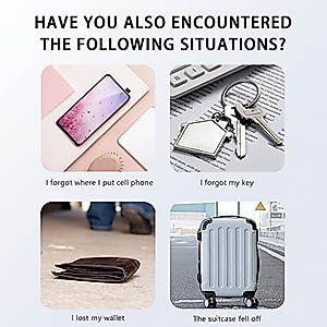3 Pieces Item Locator Item Anti-Lost Device Bluetooth Locator Keychain Mini Locator Track The Location of Items at Any time