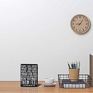 Maoerzai Inspirational Quotes Motto Family Wall Art Sign,Rustic Wooden Box Stand Up Wall Home Decor Plaque,Modern Farmhouse Living Room Bedroom Office Decor Sign with Sayings.