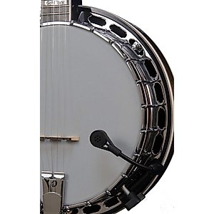 Gold Tone ABS-D Banjo-Resonator Guitar Mic (Dynamic) - Gooseneck Microphone with Adjustable Bracket - Includes Pre-amp