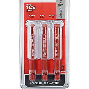 Milwaukee 49-56-0500 Diamond Max Diamond Grit Hole Saw 3 Piece Set 49560500 0