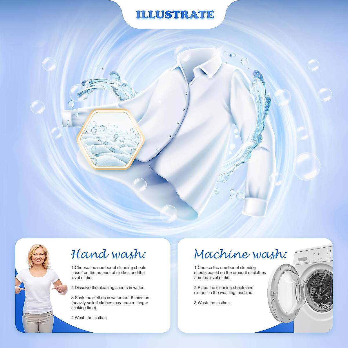 Laundry Detergent Sheets, 120 Loads Washer Soap Strips, Plant Based Liquidless Formula, Zero Waste for Home Dorm Travel Camping & Hand Washing Clean No Waste Fresh Scent