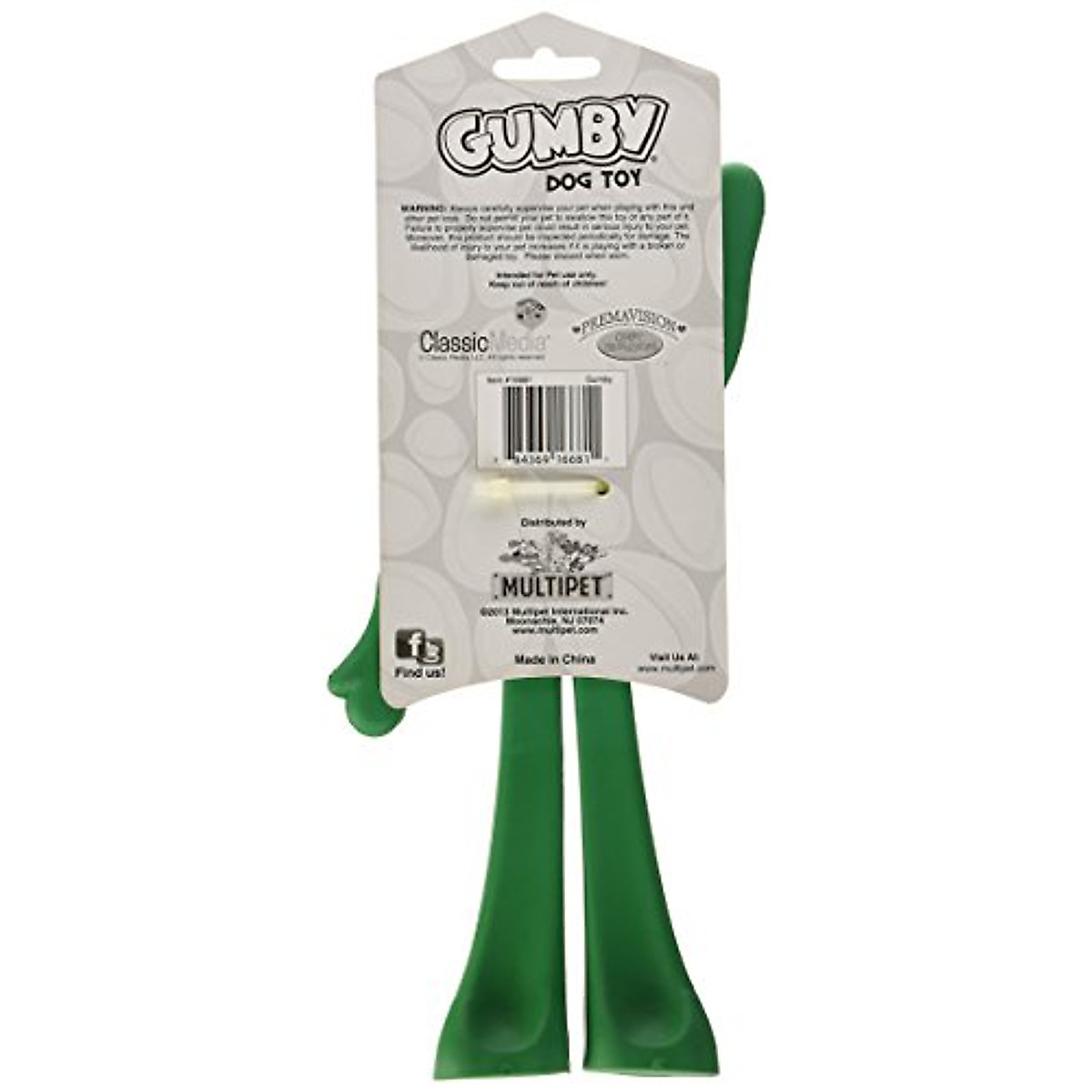 Gumby Rubber Dog Toy 9 In (Pack of 1)