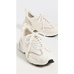 Tory Burch Women's Good Luck Trainers, White/White/White, 6.5 Medium US