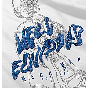 Brisco Brands Mega Man Retro 1990s Anime Cartoon Football Romper Boy Girl