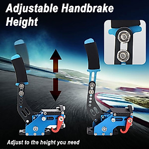 Nejoney USB Handbrake, PC Windows Gaming Peripherals for SIM Racing Games G25/G27/G29/T150/T300/T500 with Clamp (BLUE)