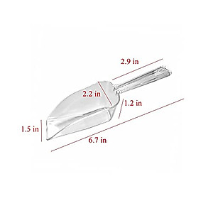 Plastic Ice Tongs and Scoops Mini Kitchen Tongs Utility and Kitchen Scoops Ice Shovel Scoop Ice Cube Buffet Scoop for Cocktail Whiskey Tea Party Candy Dessert Buffet