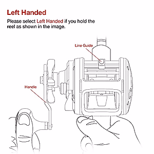 Piscifun Salis X 3000 Baitcasting Fishing Reel, Round Level Wind Trolling Reel with 6.2:1 Gear Ratio, 37Lbs Max Drag, Durable Stainless-Steel Bearing for Inshore Saltwater Fishing, Left Hand Retrieve