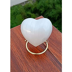 White Cremation Urn for Ashes Keepsake Heart Urn with Black Box and Brass Stand Mini urn for Your Loved one Adult & Funeral Burial for Adults and Infants