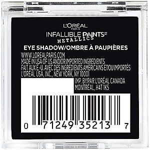 L'Oreal Paris Infallible Paints Eyeshadow Metallics, Rose Chrome, 0.09 oz.