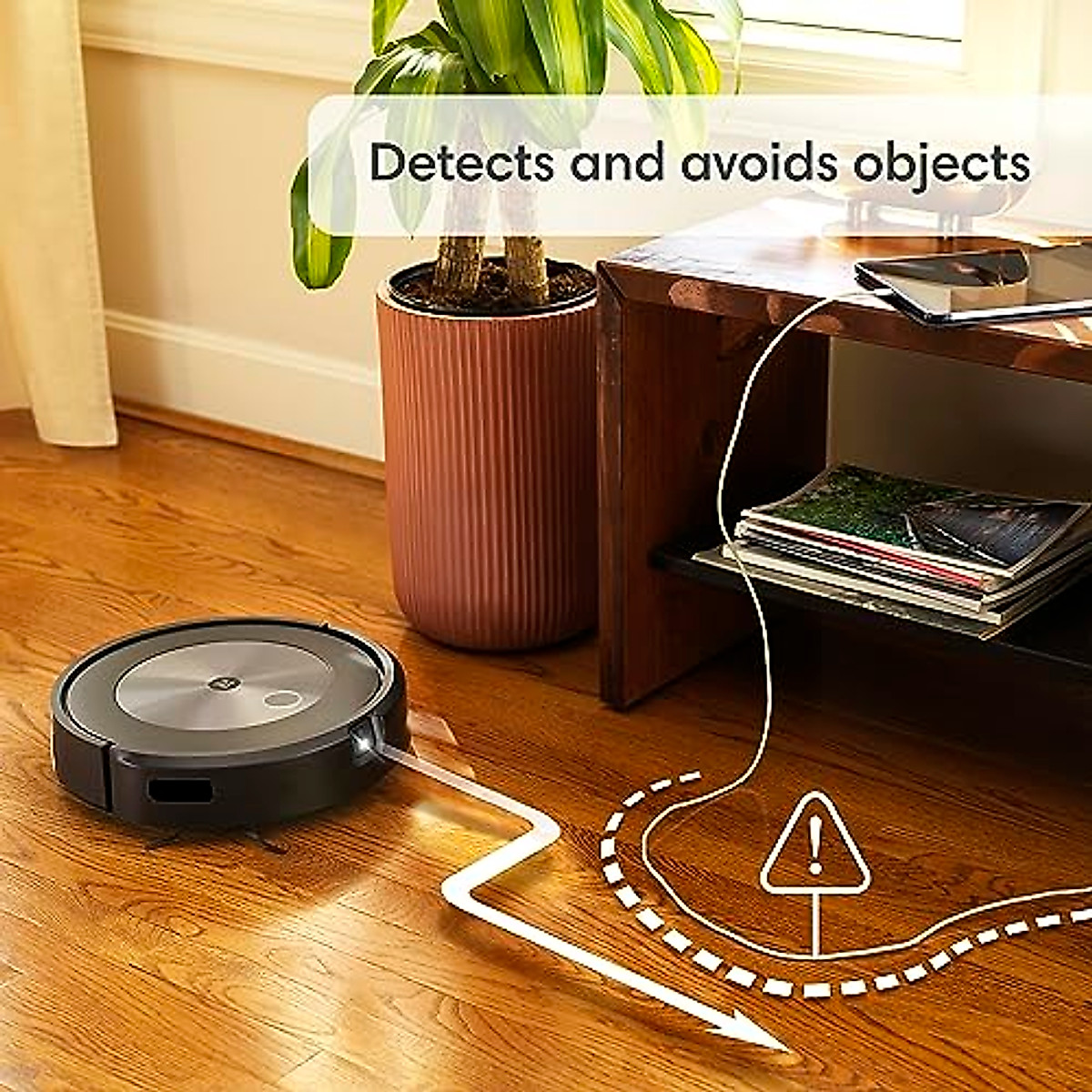 iRobot Roomba Combo j5 Robot - 2-in-1 Vacuum with Optional Mopping, Identifies & Avoids Obstacles Like Pet Waste & Cords, Clean by Room with Smart Mapping, Works with Alexa, Ideal for Pet Hair