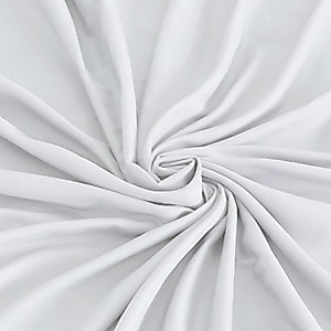 Furinno Angeland Vienne Sheet and Pillowcase Set, Full, White