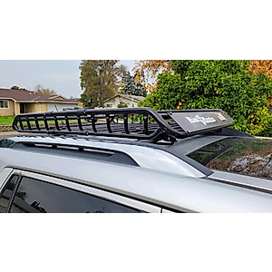 Roof Mounted Steel Cargo Storage Carrier 150 Lb. Capacity Adds 10 Square Feet of Storage