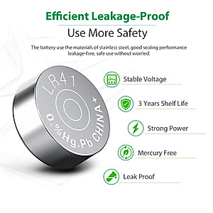 LiCB 20 Pack LR41 AG3 392 384 192 Battery 1.5V Button Coin Cell Batteries