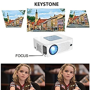 Projector with WiFi and Bluetooth Native 1080P HD Projectors Bluetooth 5G WiFi 9500L Home Theater Movie Video Projector HD 4K Support Phone TV Projector Compatible with PC HDMI USB / iOS Android Phone