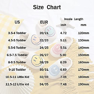 COVS Cute Kids Smile Face Slippers for Girls Boys Soft Plush Happy Face Slippers Non-Slip Toddler Warm House Slippers Little kids smile slippers Indoor Outdoor（Pink 20/21）